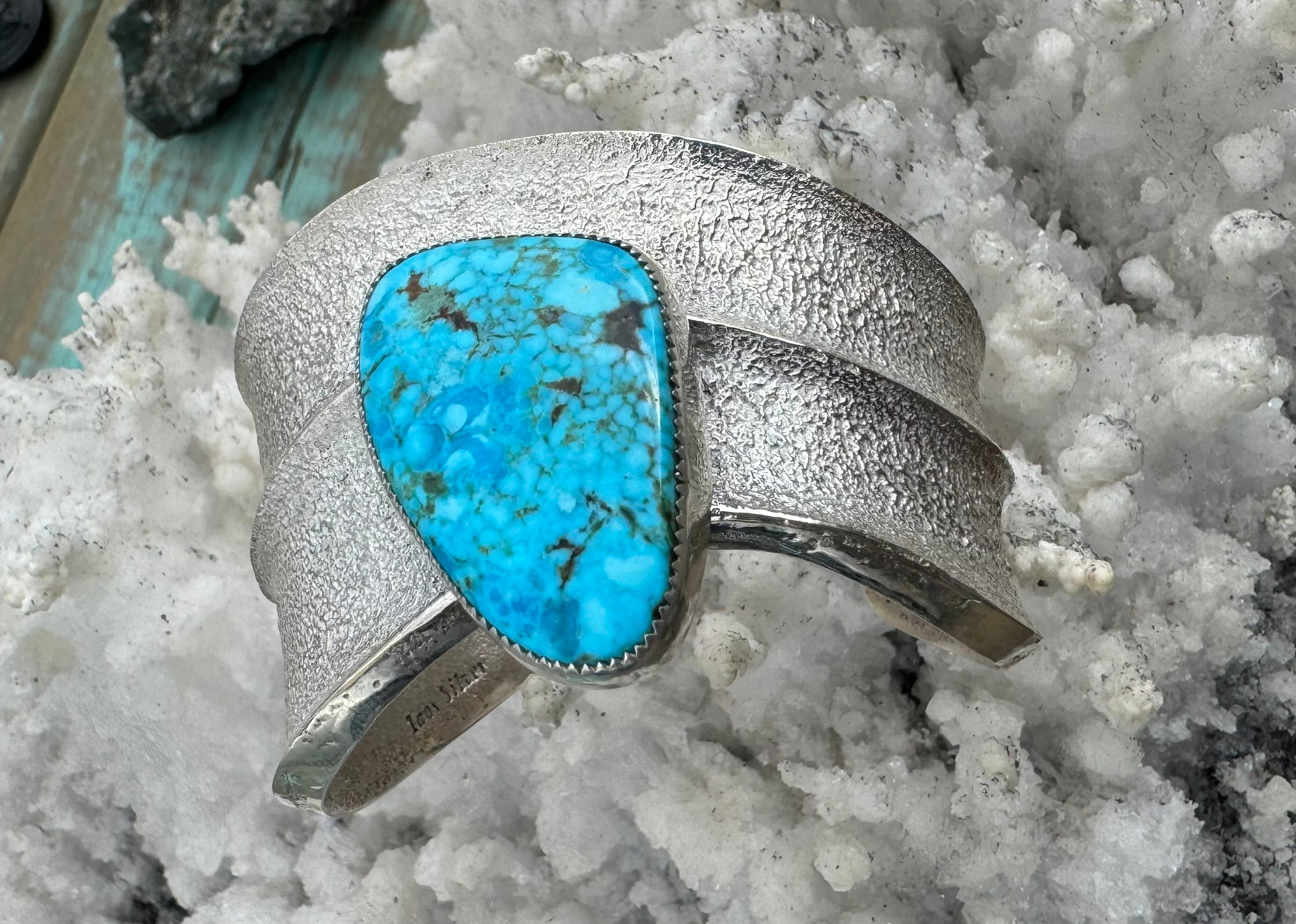 Tufa Cast with Kingman Red Web Turquoise – Taos Silver